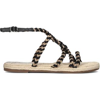 Maneb&igrave; Geflochtene Seil Slipper Sandalen - - Shoes - Damen - Schwarzk - 37 EU