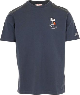 MC2 Saint Barth Homme, Tops, Bleu, Taille: S Portofino Snoopy Weekend Dive