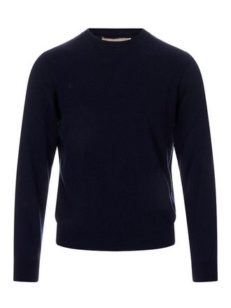 Canali Pull Col Rond - Bleu