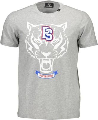 Plein Sport Homme, Tops, Gris, Taille: 2XL T-Shirt Col Rond