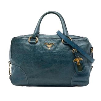 Prada Pre-owned Vintage Satchel - Femme - Pre-owned - Bleu - Taille: ONE Size