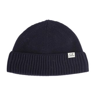 C.P. Company Gerippte Wollm&uuml;tze - - Accessories - Herren - Blau - ONE SIZE