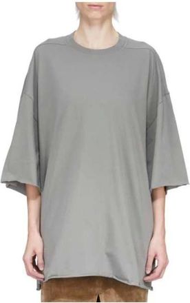Rick Owens Femme, Tops, Gris, Taille: ONE Size Tommy T Oversized SweaT-shirt