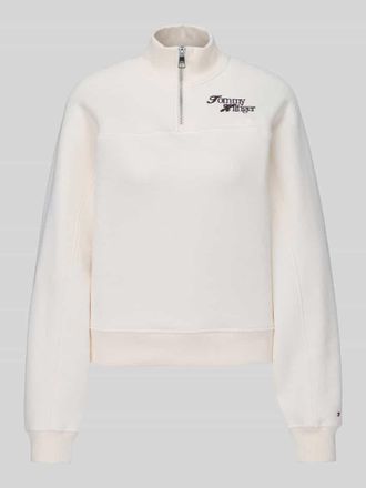 Tommy Hilfiger Sweatshirt mit Half Zip Troyerkragen