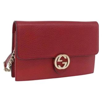 Gucci Portefeuille Vintage Pre-owned - Femme - Pre-owned - Rouge - Taille: ONE Size