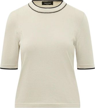 Fabiana Filippi Femme, Tops, Beige, Taille: 40 FR T-Shirt