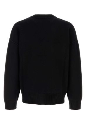 Ami Blackred Exterior: Virgin Wool Maglie Sweater