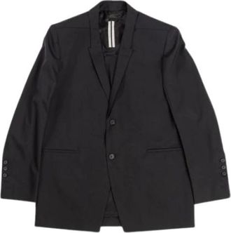 Rick Owens Homme, Costumes, Noir, Taille: XL Concordian Blazer