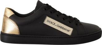 Dolce & Gabbana Femme, Chaussures, Noir, Taille: 36 EU Baskets basses