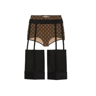 Gucci Wollseide Cut-Out Short - - Skirts - Damen - Schwarzk - L