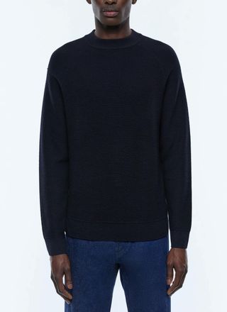 Fursac Pull point de riz en laine certifi&eacute;e - Taille XXL - Homme