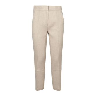 Tory Burch Femme, Pantalons, Blanc, Taille: 38 FR Pantalon en viscose