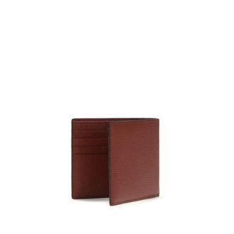 Valentino Garavani Mens Bordeaux Calf Leather Bos Taurus Wallet