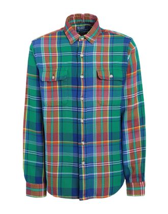 Ralph Lauren CLASSIC FIT PLAID TWILL WORKSHIRT