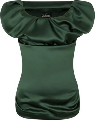 Vivienne Westwood Femme, Blouses et Chemises, Vert, Taille: 38 FR Top sans manches