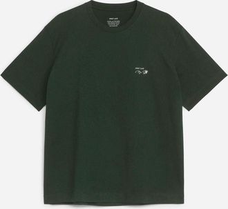 Arket CAF&Eacute; T-Shirt Mit Print -Gr&uuml;n
