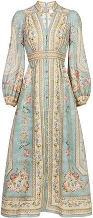 Zimmermann Robe Roselight &agrave; motif fleuri en lin