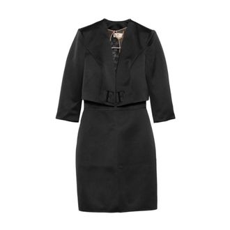 Elisabetta Franchi Embroidered Jacket and Skirt Set - - Dresses - Damen - Schwarzk - S