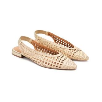 Gioseppo BALLERINES TRESS&Eacute;ES EN CUIR DE COULEUR OFF-WHITE POUR FEMME GUATAVITA