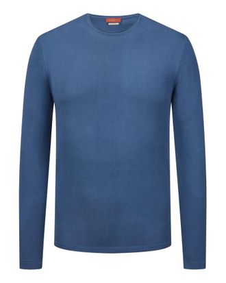 Daniele Fiesoli Softer Rundhalspullover aus &auml;gyptischer Baumwolle in