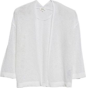 s.Oliver Cardigan Strickjacke Ajour-Strickjacke mit 3/4-Arm