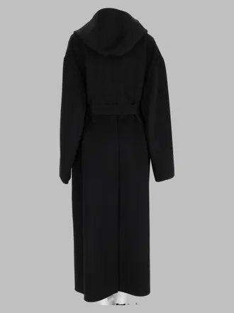 Sportmax Virgin Wool Oversized Coat - Black