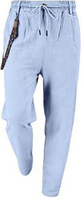 Generic Jogging Homme Pantalon Jogging Homme Pantalon Survetement Homme Confortable Classique - Pantalon Lin &Eacute;t&eacute; Homme Jambe Droite - L&eacute;ger, Ample, Parfait po