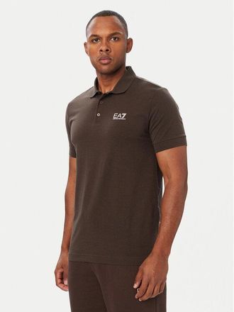 Emporio Armani Poloshirt 8NPF14 PJVQZ U6027 Dunkelbraun Regular Fit