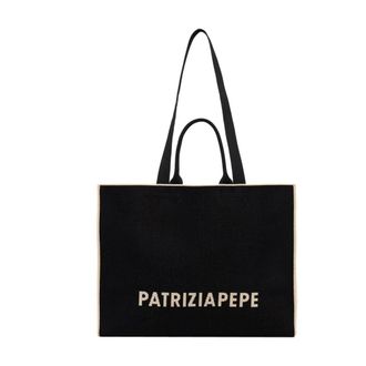 Patrizia Pepe Femme, Sacs, Noir, Taille: ONE Size Tote Bag