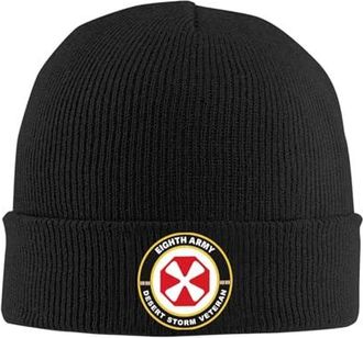 Generic 8E Armée, Vétéran De La Guerre du Désert Femme Homme Skull Cap Respirant Bonnet De Pêcheur Épais Bonnet De Trawler pour Toutes Les Saisons Le Quotidie