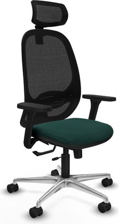 Piqueras y Crespo Cilanco Schutzstuhl mit 3D-Armen, h&ouml;henverstellbarer Lendenwirbelst&uuml;tze und h&ouml;henverstellbarem Kopfteil und Neigungsverstellung, ausgestattet mit Sync