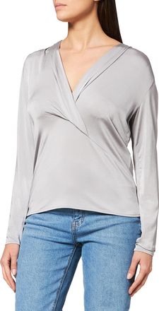 s.Oliver Black Label Womens Langarm Regular FIT T-Shirt, Light Grey, 46