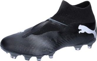 Puma Puma Men Future 7 Match+ Ll Fg/Ag Soccer Shoes, Puma Black-Puma White, 44.5 EU