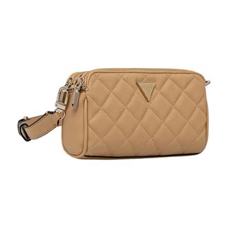 Guess Carly Mini Crossbody - Femme - Sacs - Beige - Taille: ONE Size