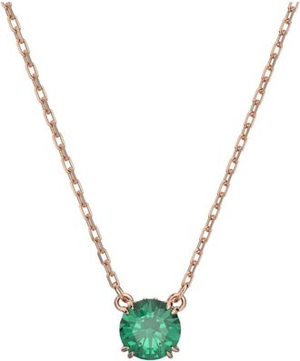 Swarovski Swarovski Halskette Unisex Constella Gr&uuml;n/Ros&eacute;gold 5639753 - - Accessories - unisex - Rosa - ONE SIZE