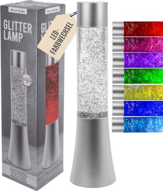 Out of the Blue Glitter-Leuchte mit farbwechselnder LED - Deko-Lampe mit schwebendem Effekt & strudelnder Lichtbewegung - kabelloses Licht f&uuml;r Wohnraum & Kinderzimmer