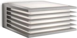 Philips myGarden Wandaussenleuchte Shades, max. 15W, ohne Leuchtmittel, E27, IP44 wetterfest, grau