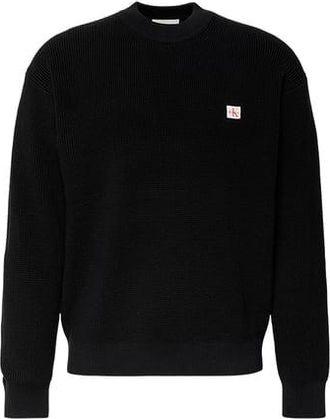 Calvin Klein Pull droit col rond en coton