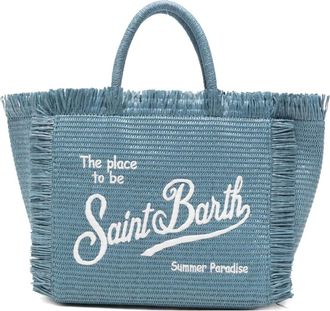 MC2 Saint Barth Femme, Sacs, Bleu, Taille: ONE Size Colette Straw Tote Bag