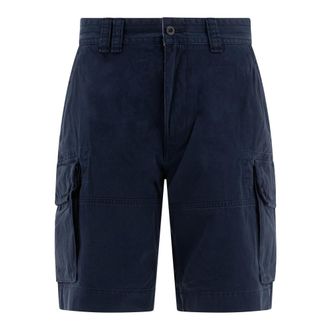 Polo Ralph Lauren Homme, Shorts, Bleu, Taille: W34 Shorts Cargo Bleu Coupe Regular
