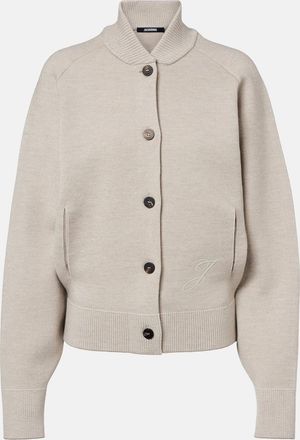 Jacquemus Cardigan Lavande aus einem Wollgemisch