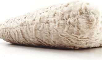 PTMD Kissenbezug Fellimitat Dekokissen Couch Kissenh&uuml;llen ohne F&uuml;llung 40 cm (Beige)