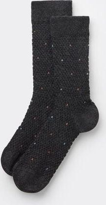 Calzedonia Bundlose Herrensocken, Gemustert Grau