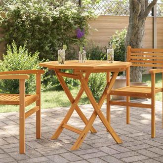 vidaXL Klappbarer Gartentisch 85x85x76 cm Teak Massivholz - Vidaxl