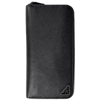 Prada Portefeuille long Pre-owned (bi-pli) - Femme - Pre-owned - Noir - Taille: ONE Size