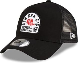 New Era Casquette de Camionneur Noir réglable Snapback Chapeau Maille A-Frame visière incurvée