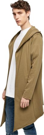 Urban Classics Herren Long Hooded Open Edge Cardigan Strickjacke, tiniolive, XXL
