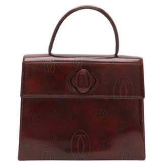 Cartier Pre-owned Happy Birthday Patent Calf Handbag - Femme - Pre-owned - Rouge - Taille: ONE Size