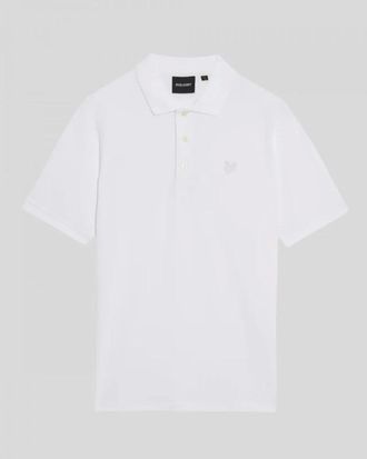 Lyle & Scott Homme, Tops, Blanc, Taille: L Polo Superfine