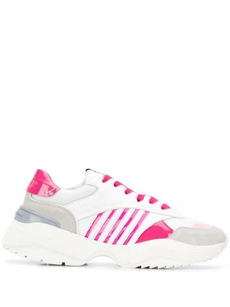 Dsquared2 baskets à semelle épaisse - Blanc